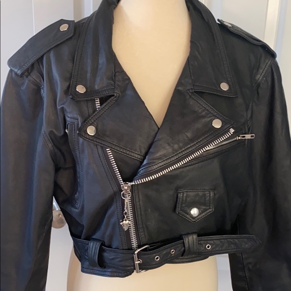Jackets & Coats | Vintage Cropped Leather Jacket | Poshmark